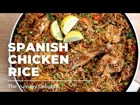 spanish chicken rice recipe (one-pan) | Easy chicken and rice (Stovetop) | One-pot dinner recipe
