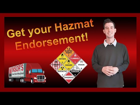 Get Hazmat Endorsement on your CDL with Winsors Driving School