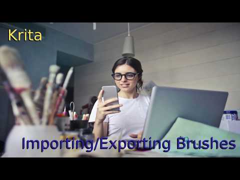 Krita - Importing and Exporting Brushes