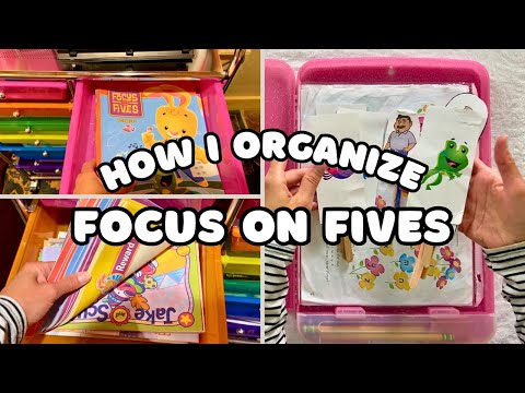 Organization Tips for BJU Press Focus on Fives Kindergarten