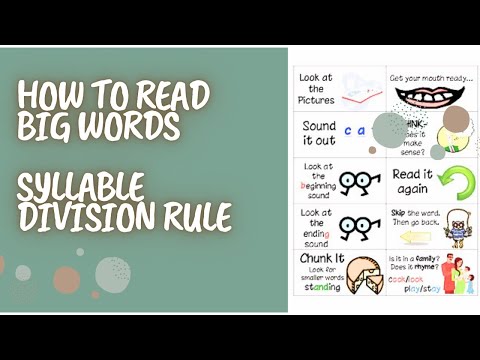 How to Read Big Words in English | Syllable Division Rule