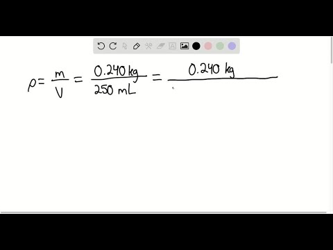 A 250 mL beaker holds 240 g of liquid. What is the liquid's density in SI units?