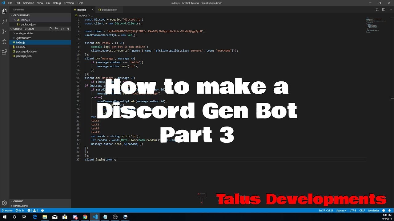 Discord Gen Bot Tutorial - Part 3