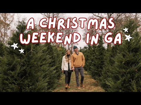 CHRISTMAS IN GEORGIA: Dahlonega "Top Rated Christmas Town", Glamping, & a Christmas Tree Farm π²β€οΈ