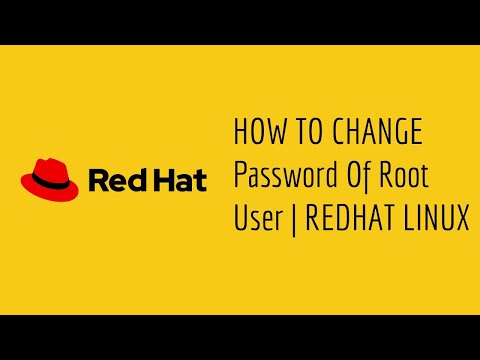 How To Change Password Of Root User Red Hat Linux