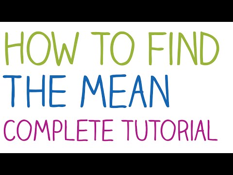 How to find the Mean