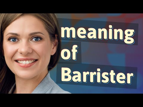 Barrister | meaning of Barrister