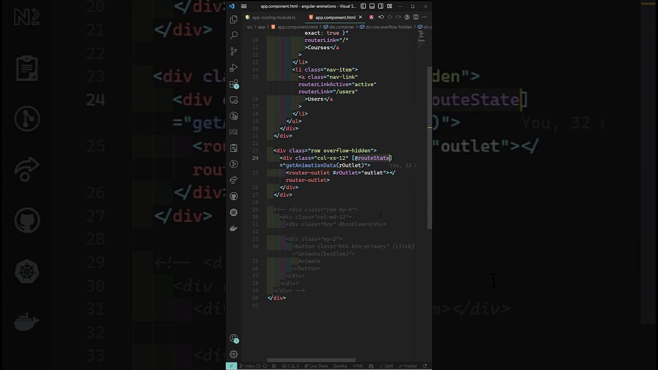 Get the activated route data using routerOutlet in animations app - Angular16 #leelawebdev #angular