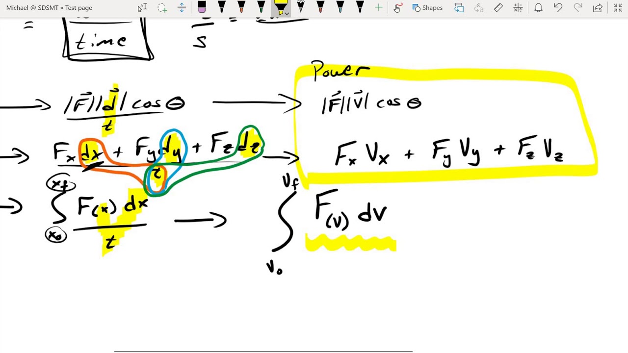 PHYS 211 - Chapter 7 - Power & Examples Problems