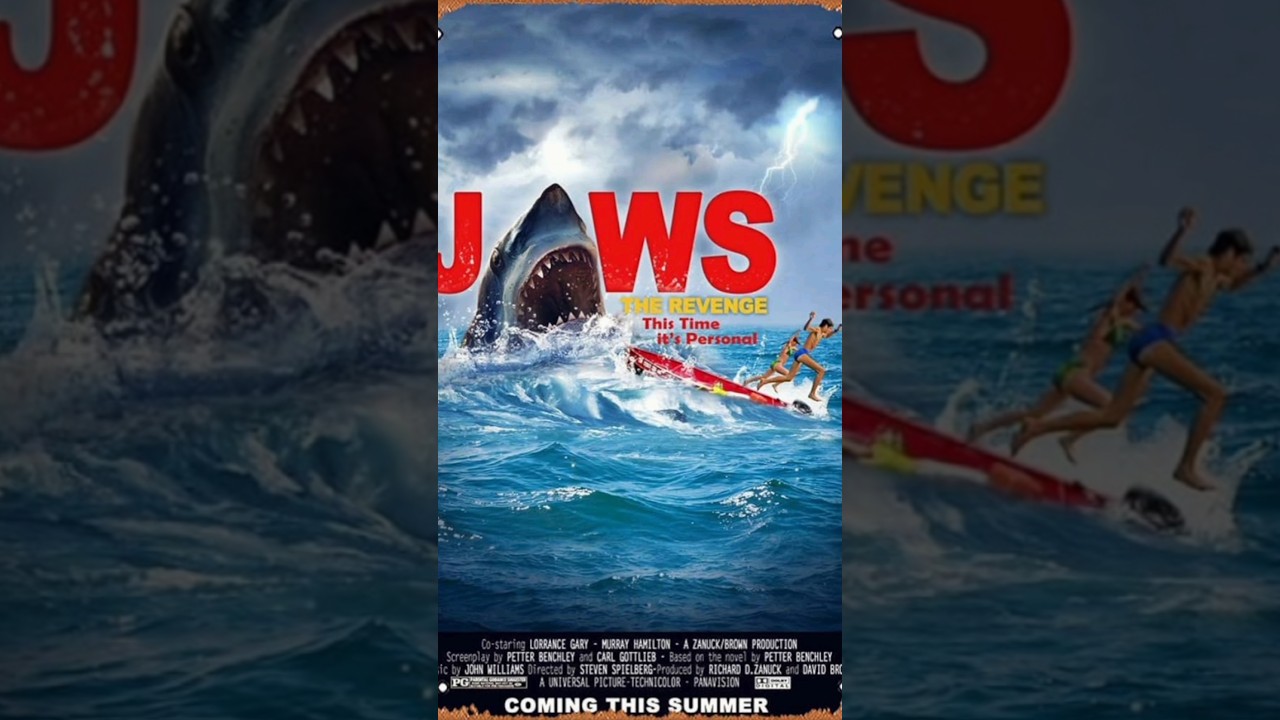 Jaws The Revenge (1987) Movie Posters #jaws #shark