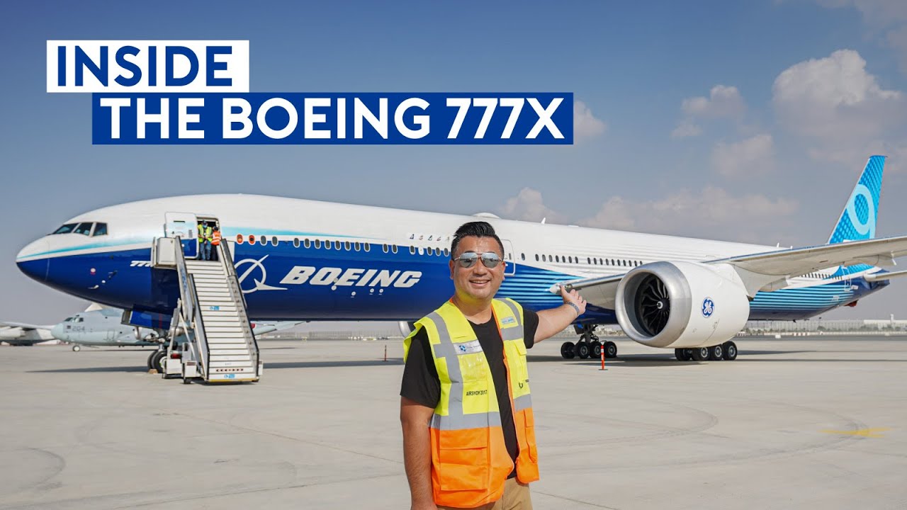 Un primer vistazo de cerca al enorme Boeing 777X