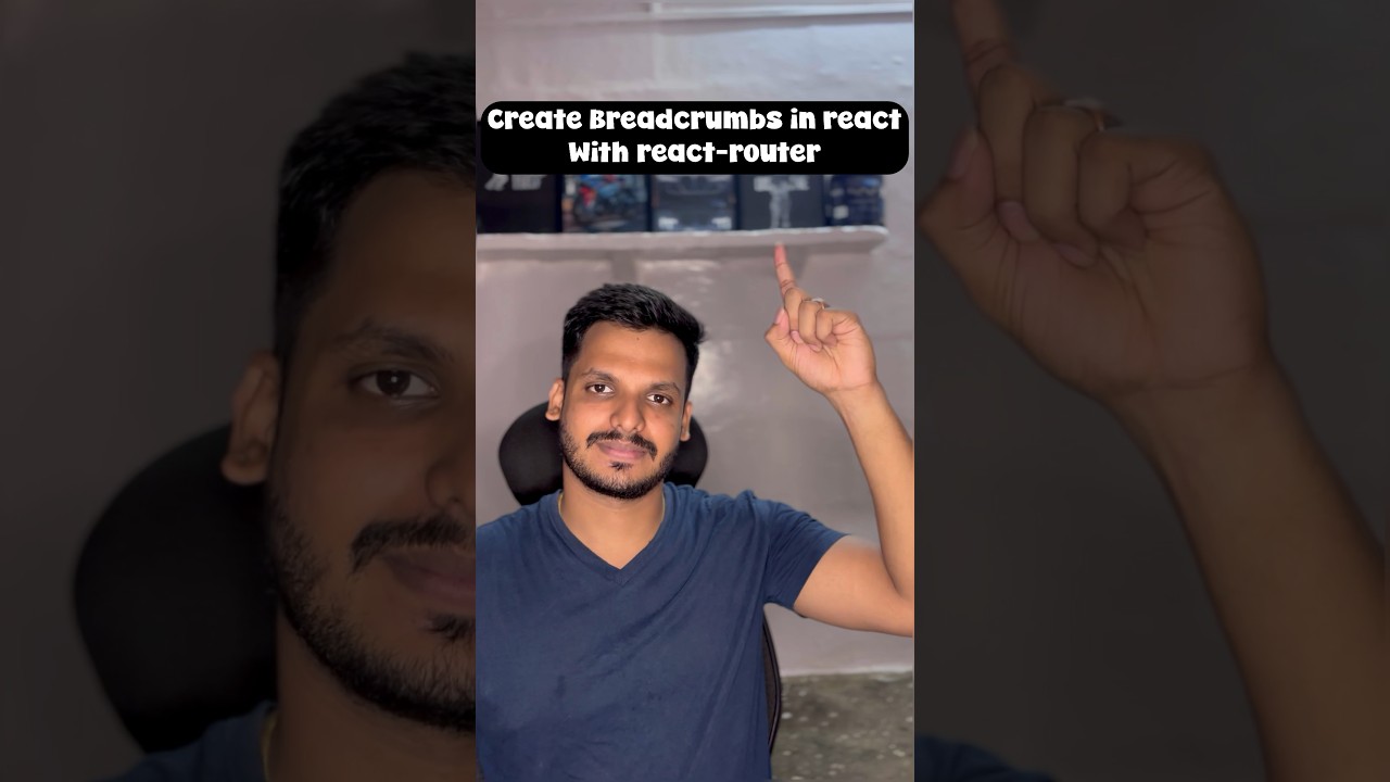 Breadcrumbs in react js!! #reactjs #javascript #webdevtutorial #webdev #programming #coding #code