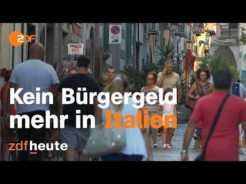 Existenzängste in Italien: Meloni streicht Bürgergeld | auslandsjournal