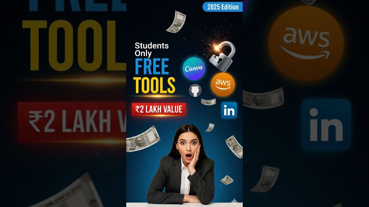 😱 Students Don’t Know This! 10+ Free Tools Worth ₹2,00,000 Every College Student Must Claim in 2025🚀