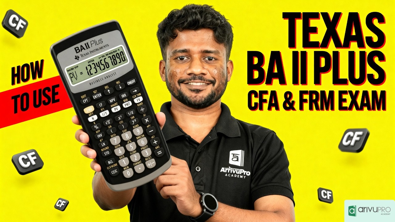 How to use Texas BA 2+ Calculator for CFA and FRM exams | ArivuPro
