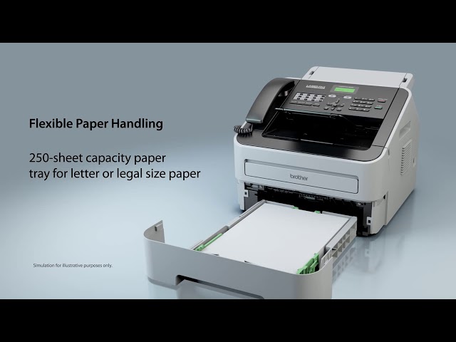 LASER FAX MACHINE - Brother FAX-2840 High Speed Mono Laser Fax Machine ...