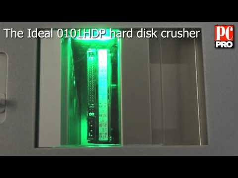 The ideal 0101HDP hard disk crusher