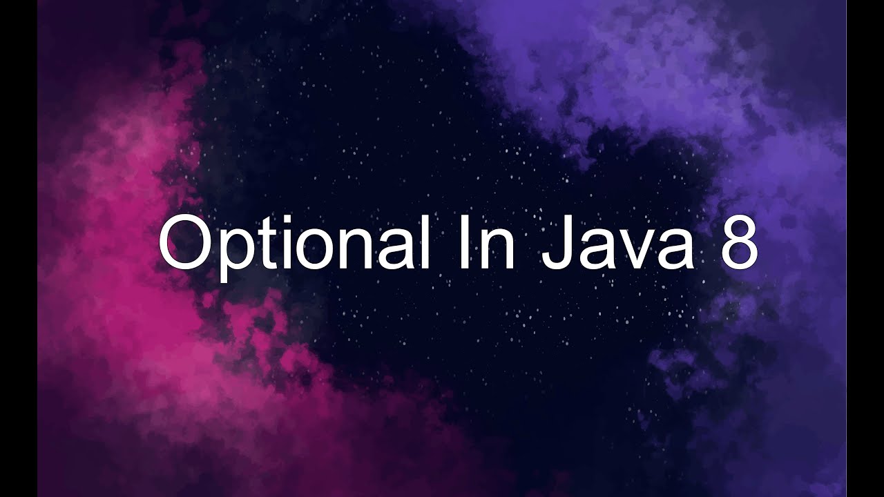 Optional In Java 8