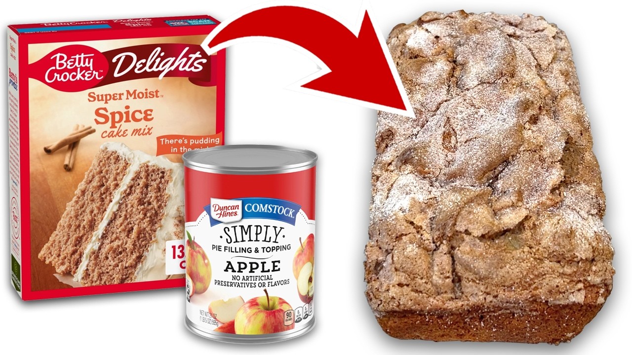 Easy Apple Bread with Cake Mix - 10 Apple Recipes For Fall!