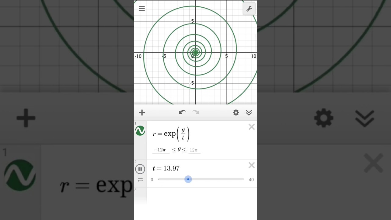 golden ratio in desmos graphing calculator #desmos #math #desmosart #animation #mathanimation #graph