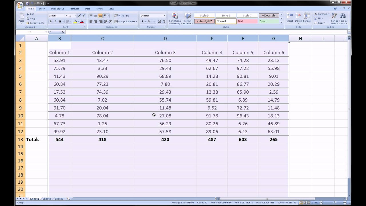 Excel - Column Resizing tricks
