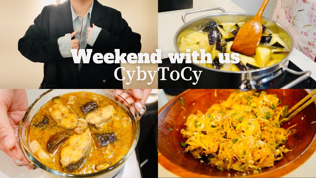 Weekend Vlog | Costco run, portioning groceries, making Mắm Kho & assembling a dresser