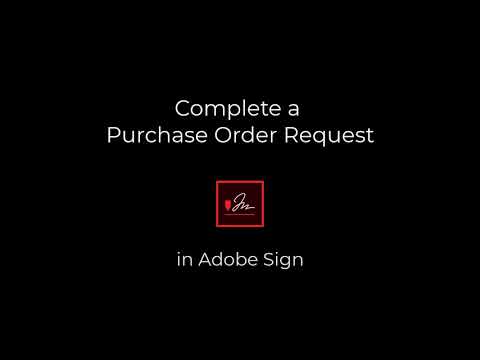 Complete Purchase Order Request