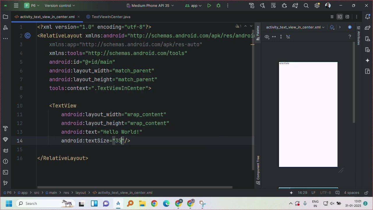Android Studio: How to Center TextView in Different Layouts
