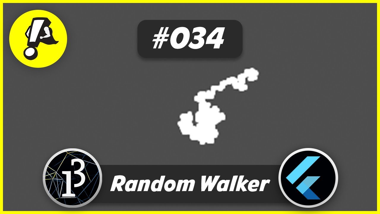Ep. 034 - Coding Challenge: Random Walker | Flutter Processing