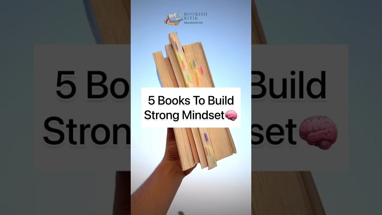 5 books to build strong mindset 💪📕📖