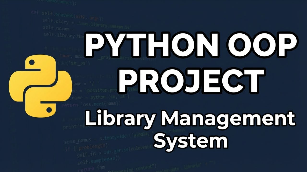Python OOP Project | Library Management System (Beginner Friendly) #Python#PythonProjects#OOP#coding