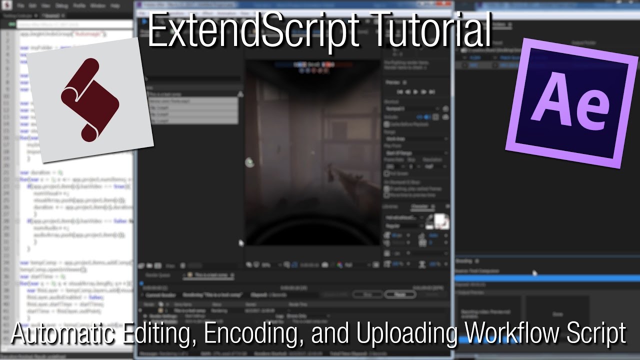 Extendscript Tutorial Automatic Editing Encoding And Uploading Workflow Script Bloggerbeans