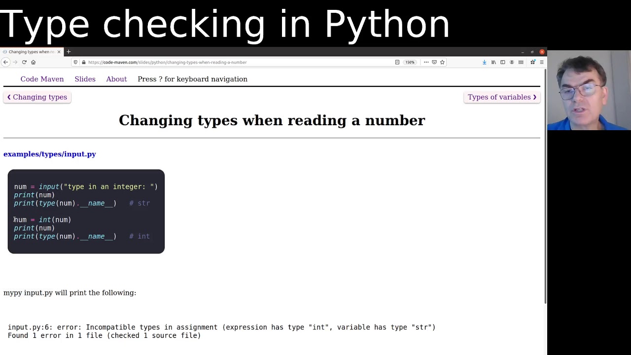 Type checking in Python using mypy