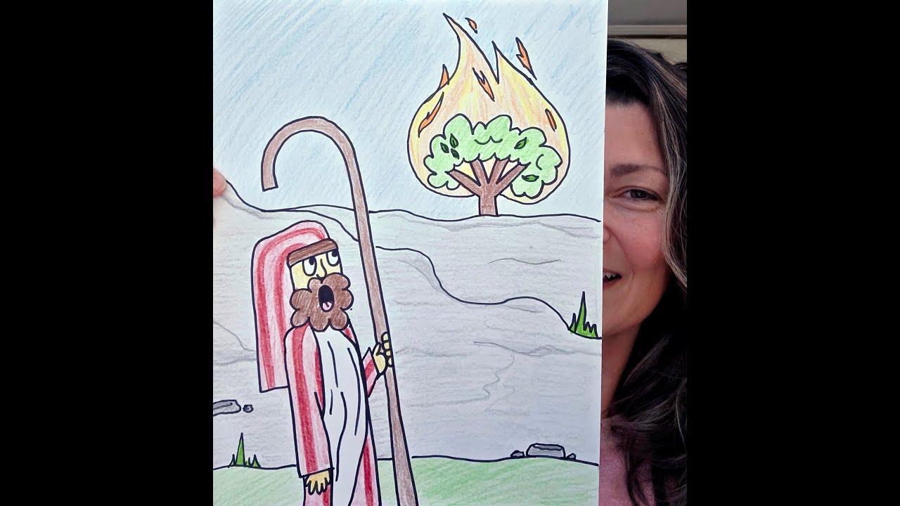 Moses and the Burning Bush Directed Drawing with Ms. Celeste!