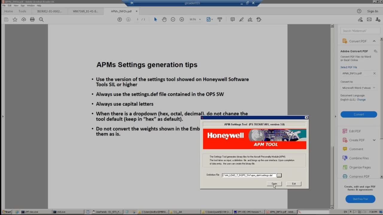 Primus EPIC – APM Settings Tool
