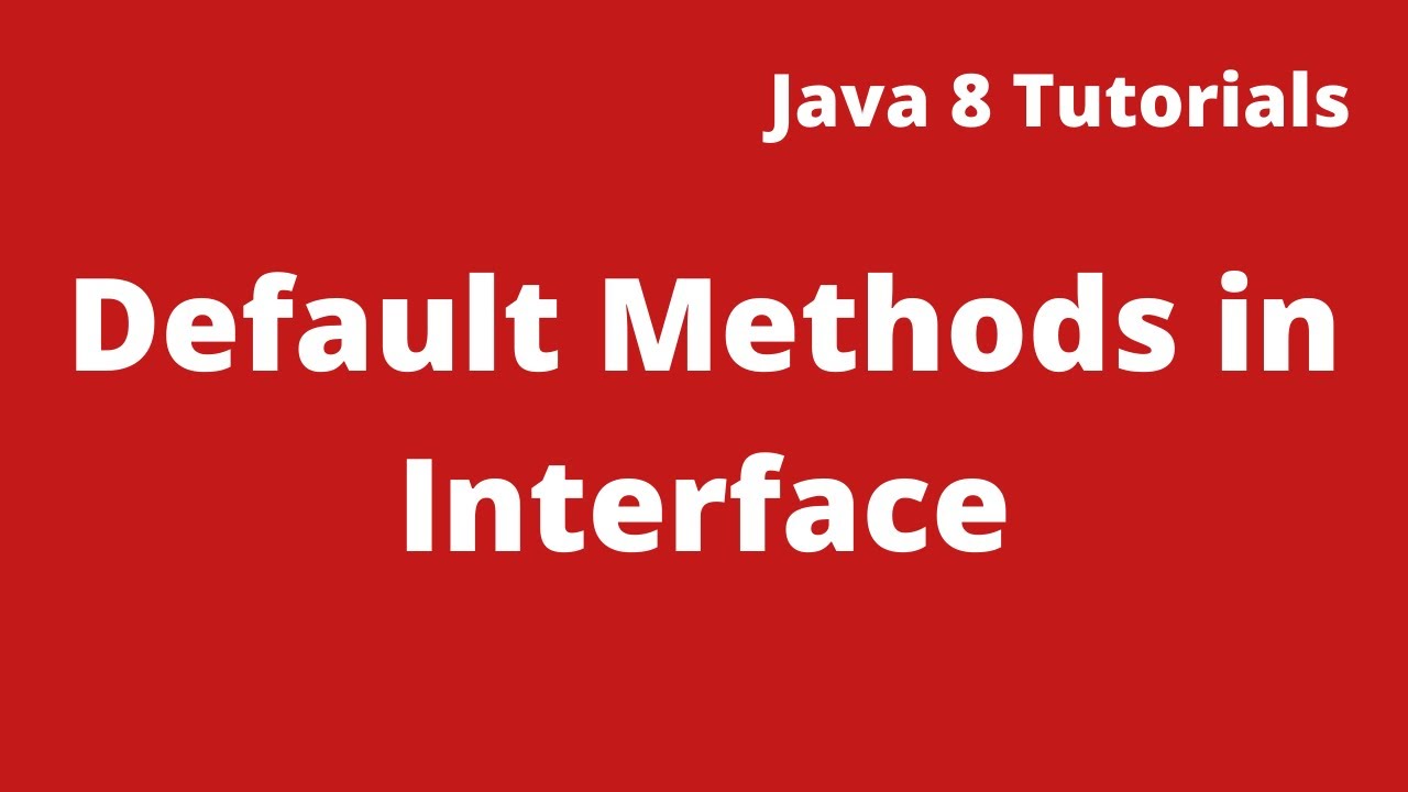 Java 8 Tutorial 15 :-  Defaults method in Interface | Multiple Inheritance in Java 8