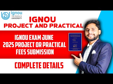 Ignou Project Or Practical Fee Submission For JUNE 2025 | OPEN EDUCATION #ignou #project #practical