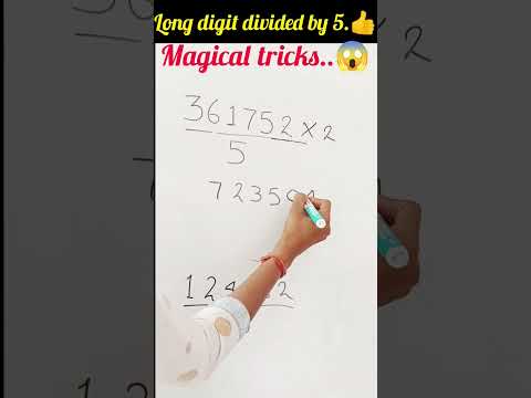 Long Digit Divide By 5.👍|Magical Tricks.😱#mathstricks #shorts #mathshorts #divisiontricks #viral