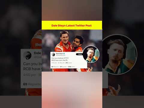 Dale Steyn Twitter Post for RCB ๐ฅ๐
