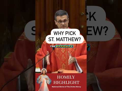 Why did Jesus pick St. Matthew? #discipleship #disciple #bible #scripture #homily #homilyhighlights