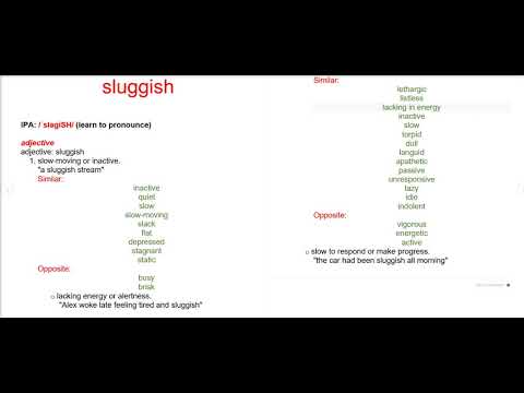 sluggish