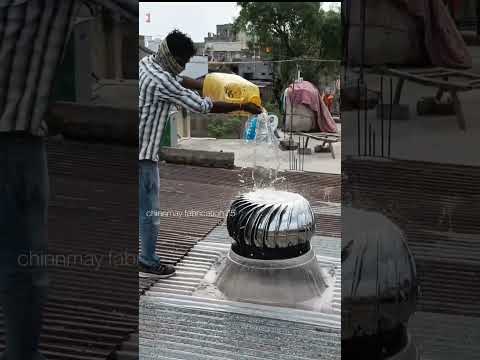 turbo ventilator testing water 💧💦#turbofan #airventilator #shed