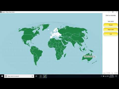 Seterra - Map Quiz Game | World Continents in 0:03