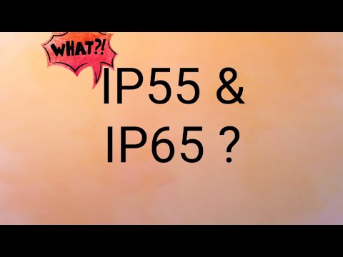 what is IP55 & IP65 on motor name plate