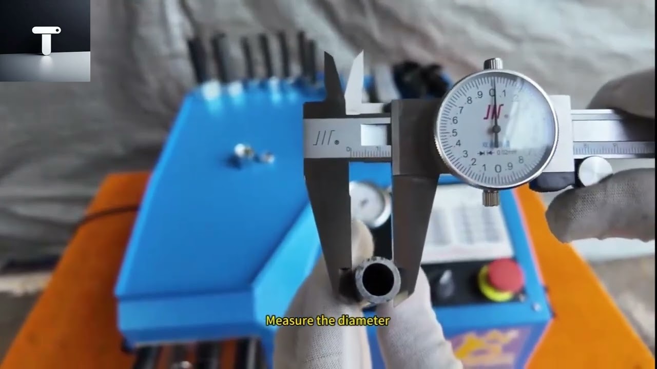 TRC-KT42 Steel Tube Processing Machine — Real Workshop Operation #hydraulichosecrimper