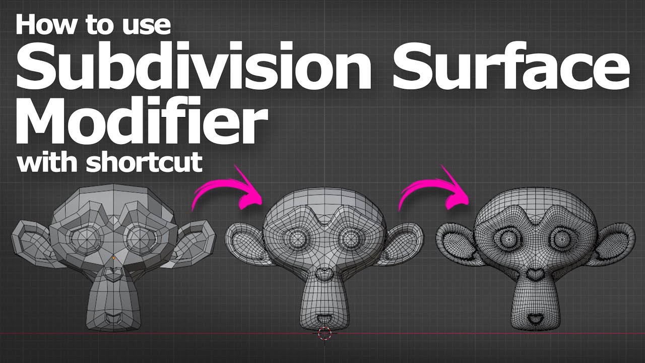 How to use Subdivision Surface Modifier in Blender