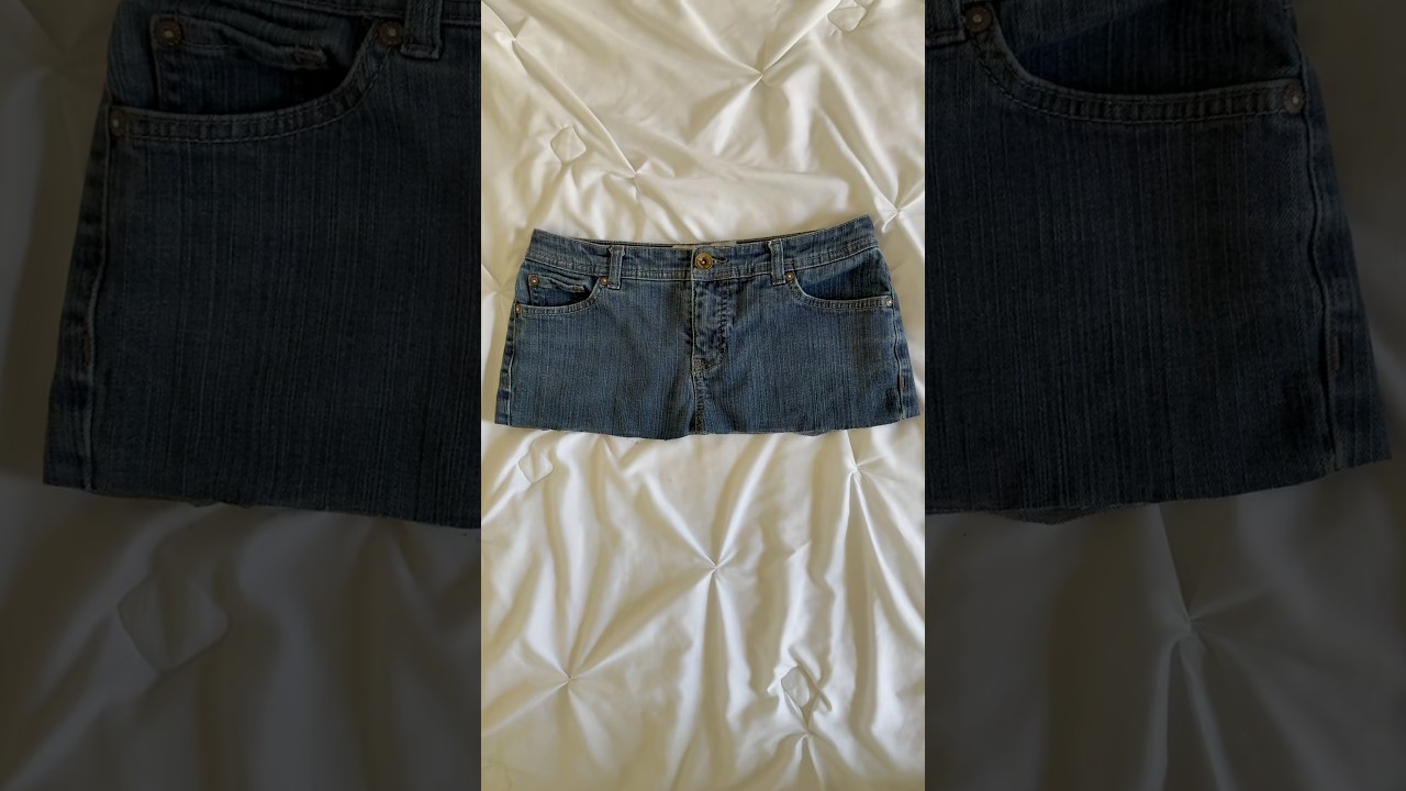 jeans to skirt tutorial #upcycle #tutorial #diy