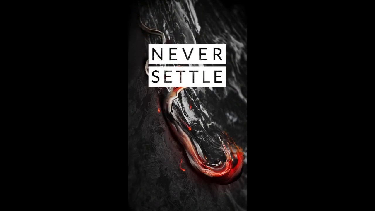 Never Settle Black wallpaper