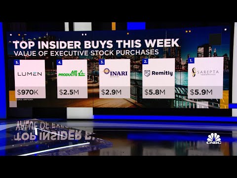 Insider Buys: Lumen, Air Products, Inari, Remitly and Sarepta