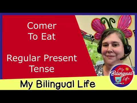 Spanish Verb Comer To Eat Present Tense Conjugation